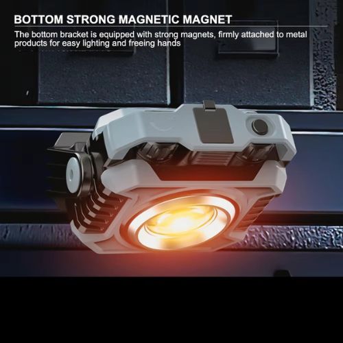 Rechargeable Multi-function work light Stepless dimming With magnet ...